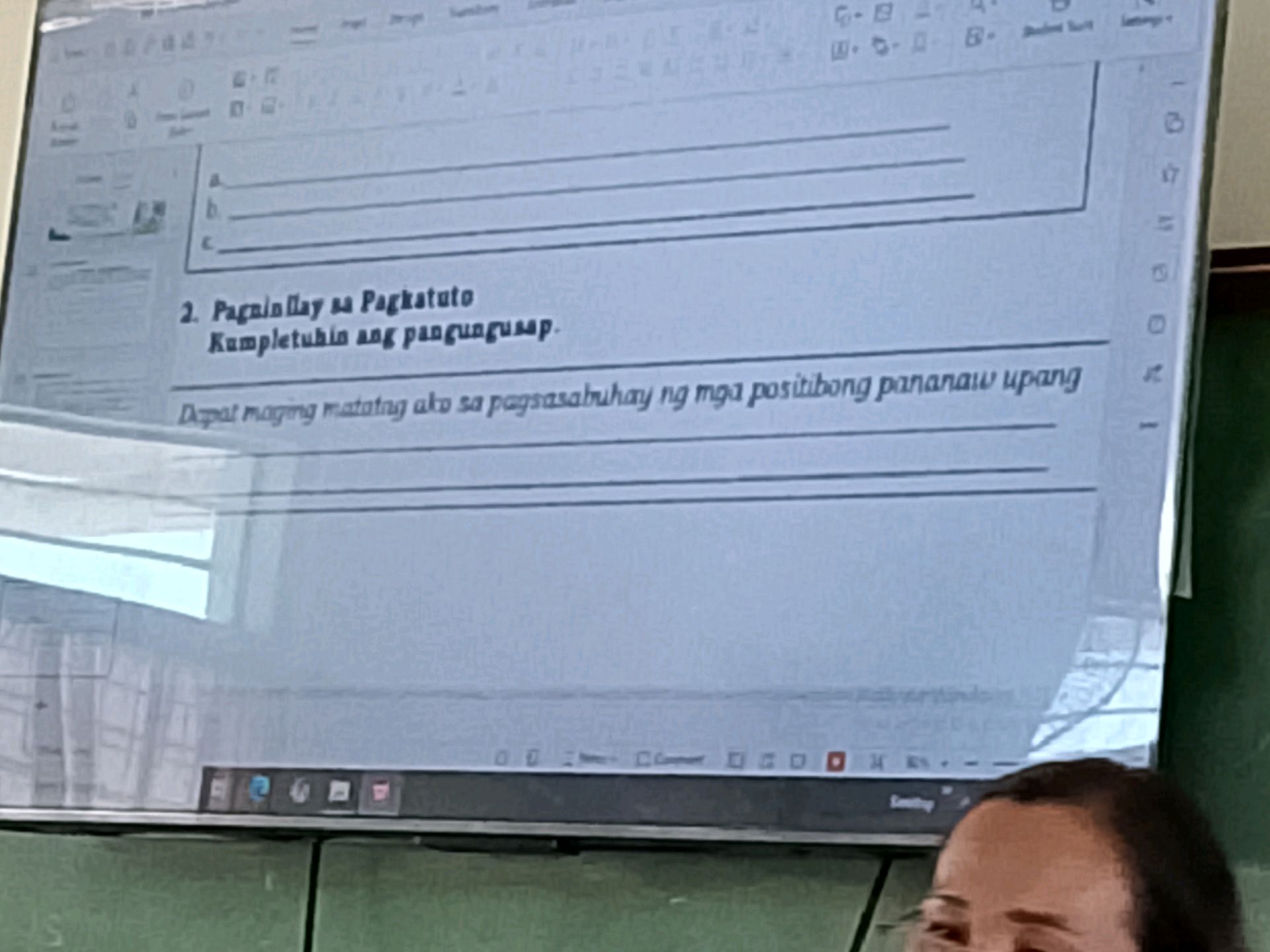 a. b. c. 2. Pagninilay sa Pagkatuto | StudyX