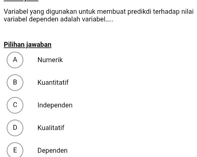 Variabel yang digunakan untuk membuat | StudyX