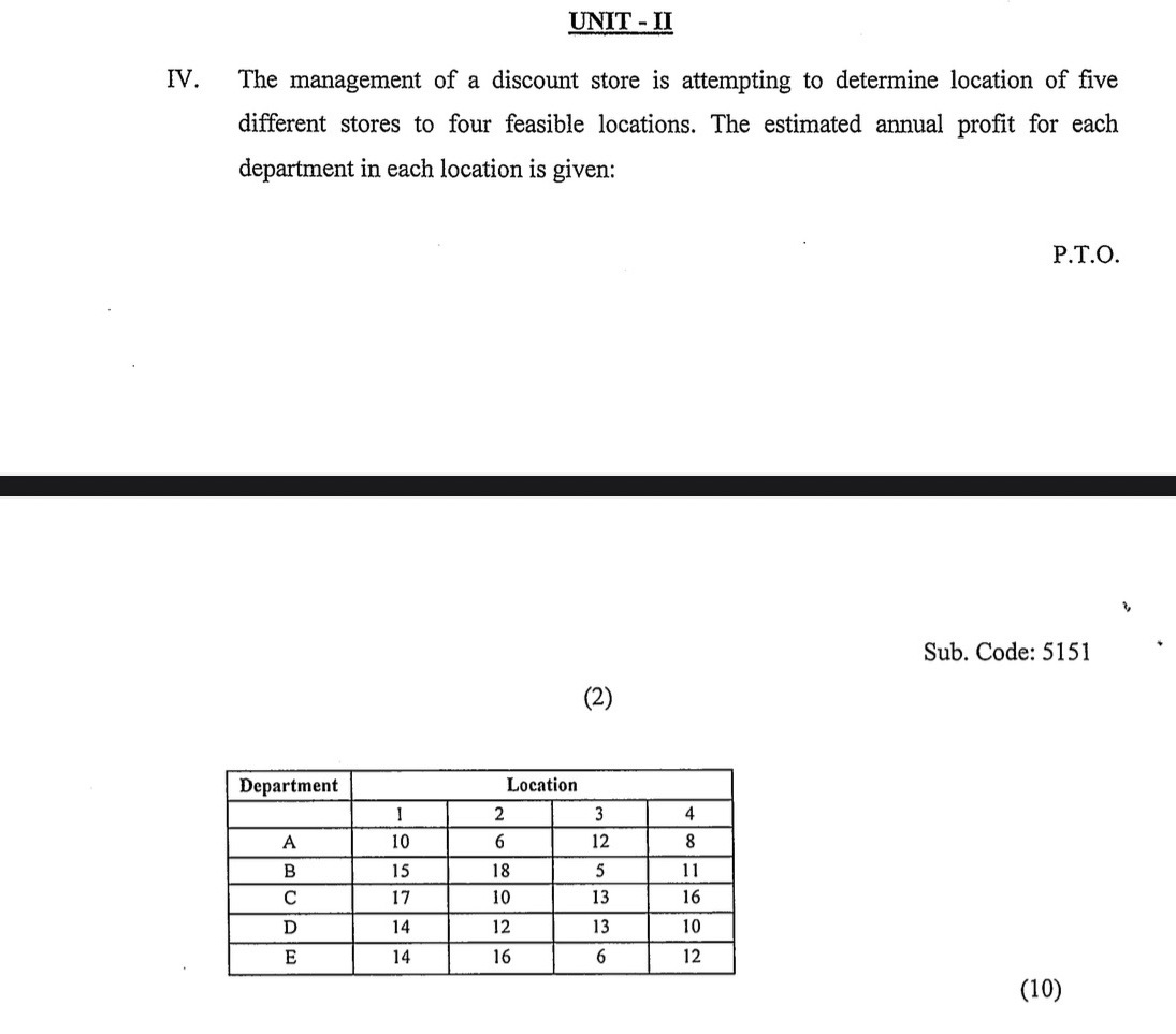 The management of a discount store is | StudyX