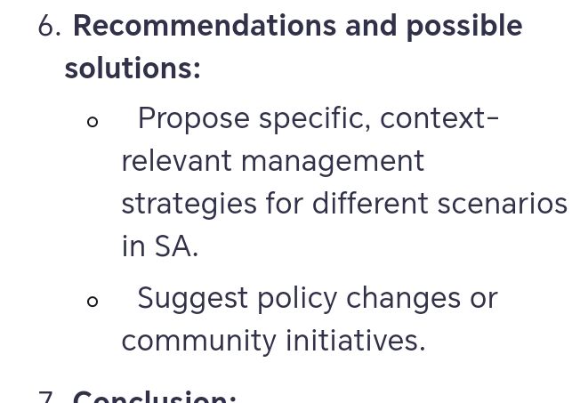 6. Recommendations and possible solutions: | StudyX