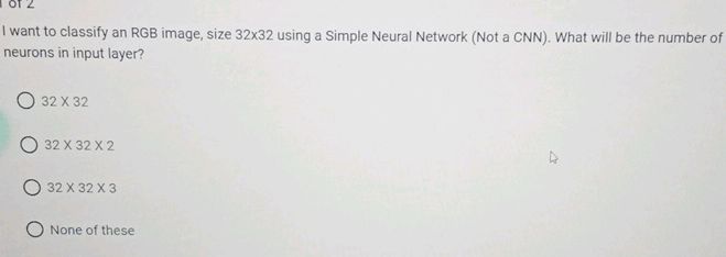 I want to classify an RGB image, size 32x32 | StudyX