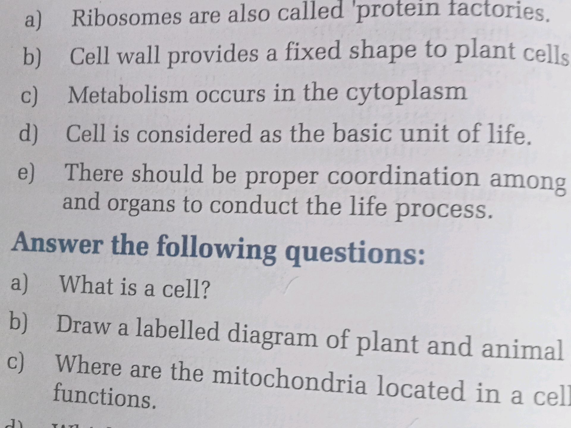 a) Ribosomes are also called 'protein | StudyX