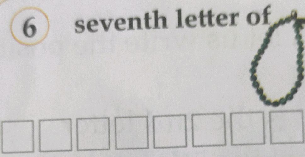 Find the seventh letter of the word | StudyX
