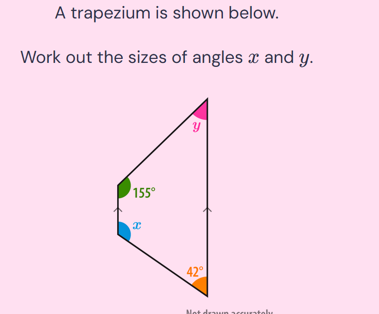 A trapezium is shown below. Work out the | StudyX