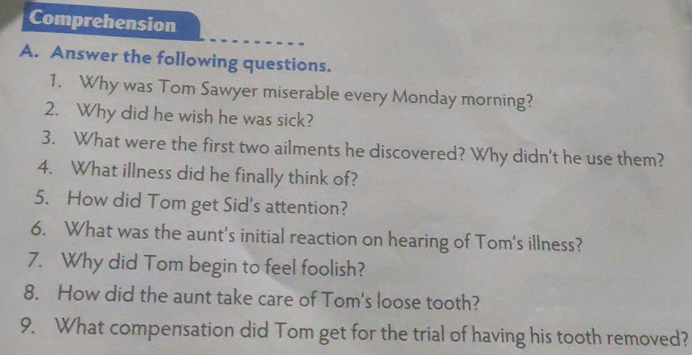 A. Answer the following questions. 1. Why | StudyX