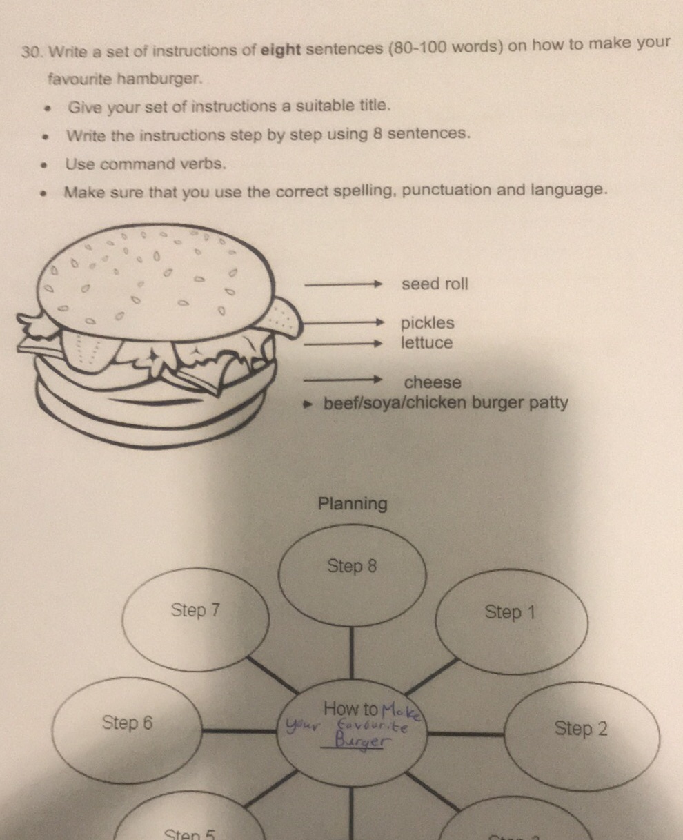 30. Write a set of instructions of eight | StudyX