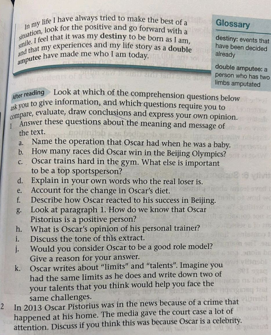 1 Answer these questions about the meaning | StudyX