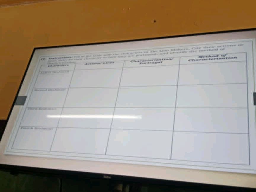 Instructions: Fill in the table with the | StudyX
