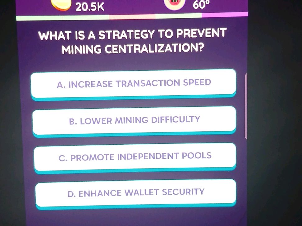 WHAT IS A STRATEGY TO PREVENT MINING | StudyX