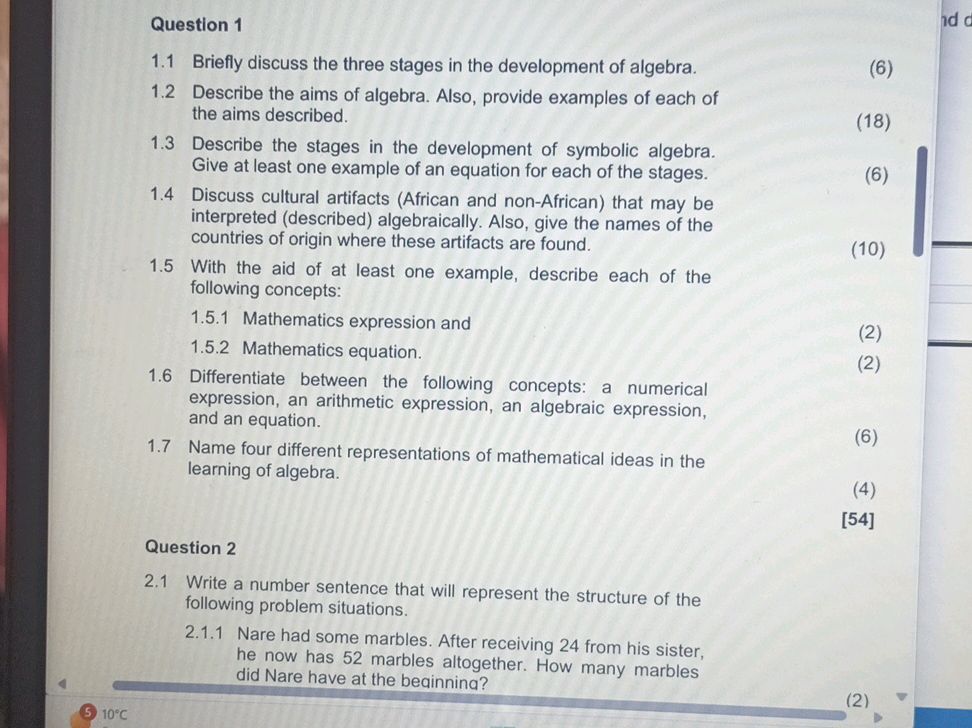 Question 1 1.1 Briefly discuss the three | StudyX