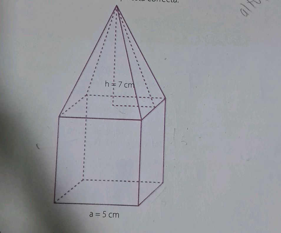 The image shows a composite 3D shape, a | StudyX