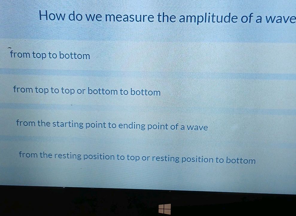 How do we measure the amplitude of a wave? | StudyX