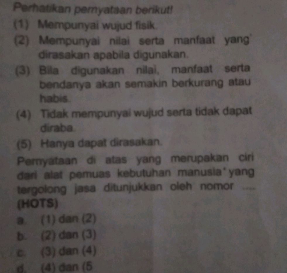 Perhatikan pernyataan berikut! (1) | StudyX