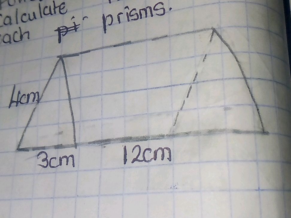 Calculate each prism. There is a diagram of | StudyX
