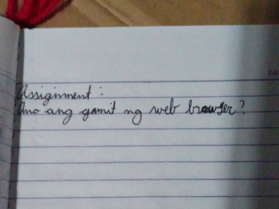 Assignment: Ano ang gamit ng web browser? | StudyX