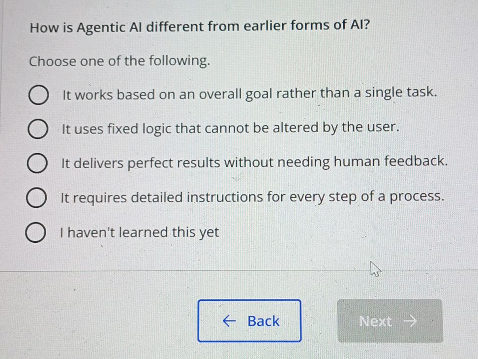 How is Agentic Al different from earlier