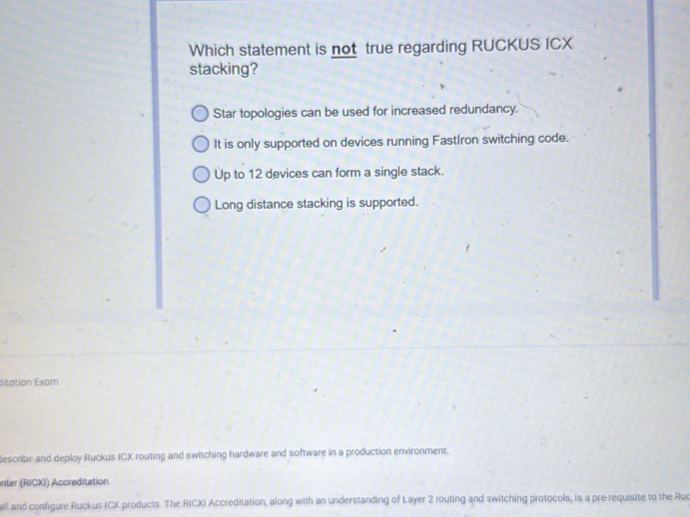 Which statement is not true regarding RUCKUS | StudyX