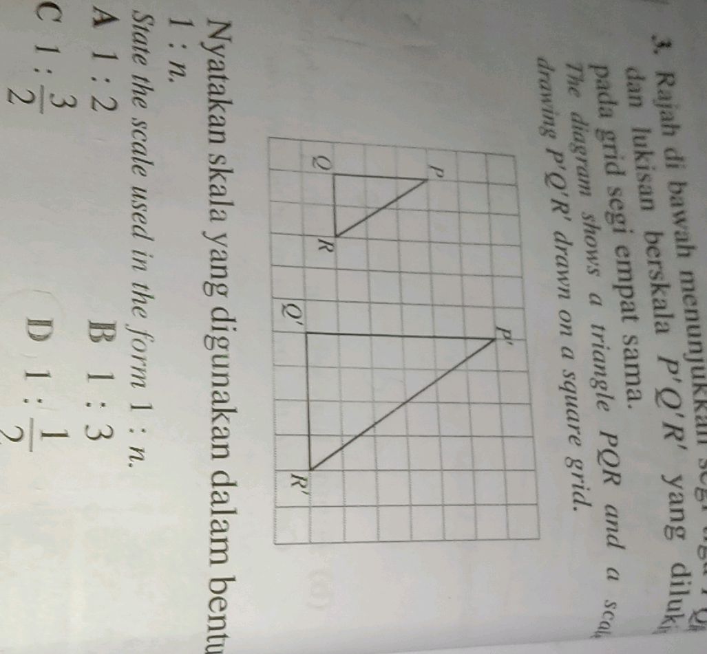 3. The diagram shows a triangle PQR and a | StudyX