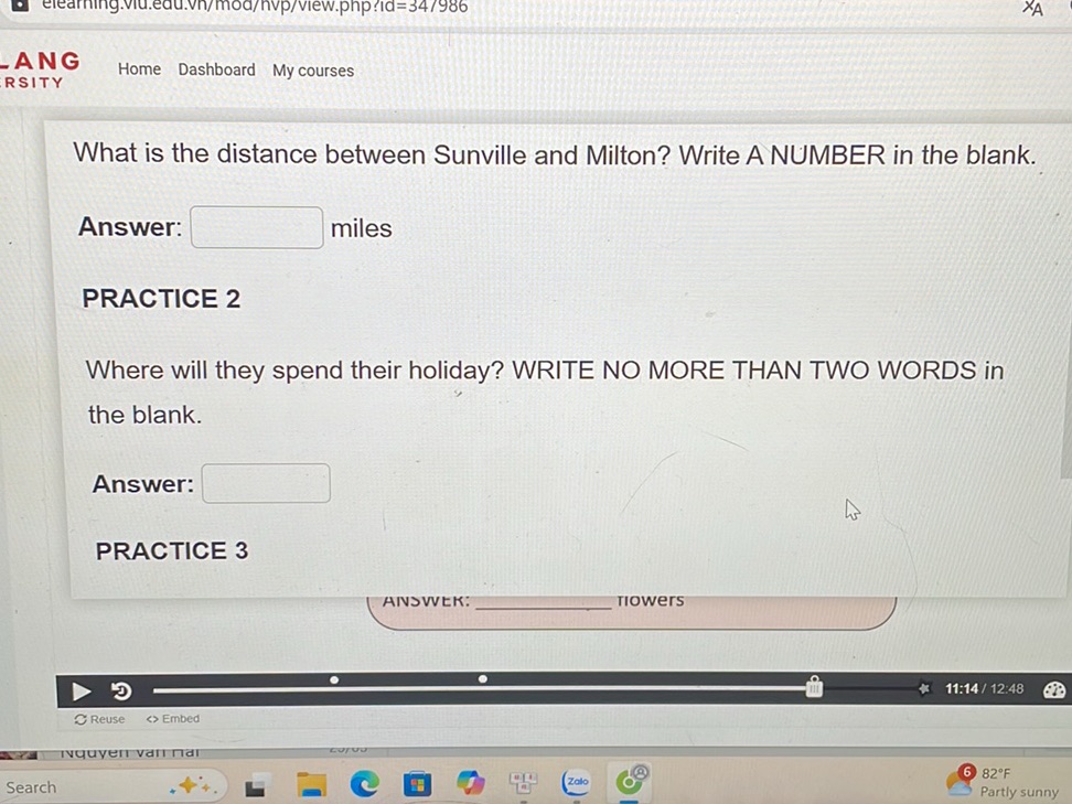What is the distance between Sunville and | StudyX