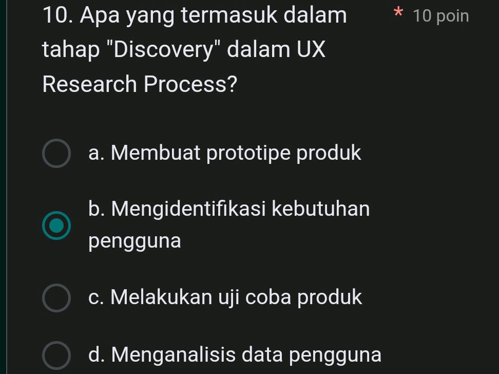 10. Apa yang termasuk dalam tahap | StudyX