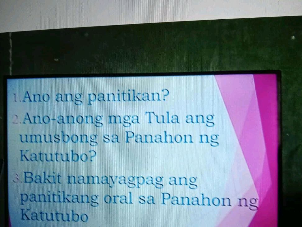 Ano ang panitikan? 2. Ano-anong mga Tula ang