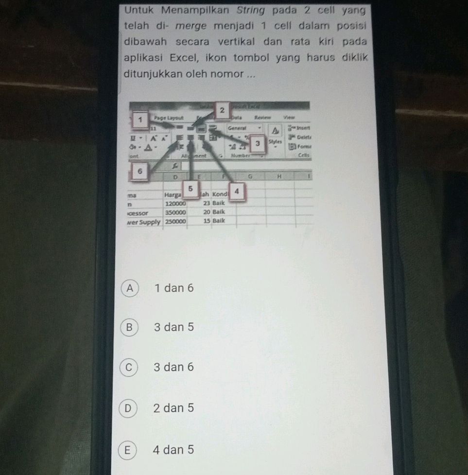 Untuk Menampilkan String pada 2 cell yang | StudyX