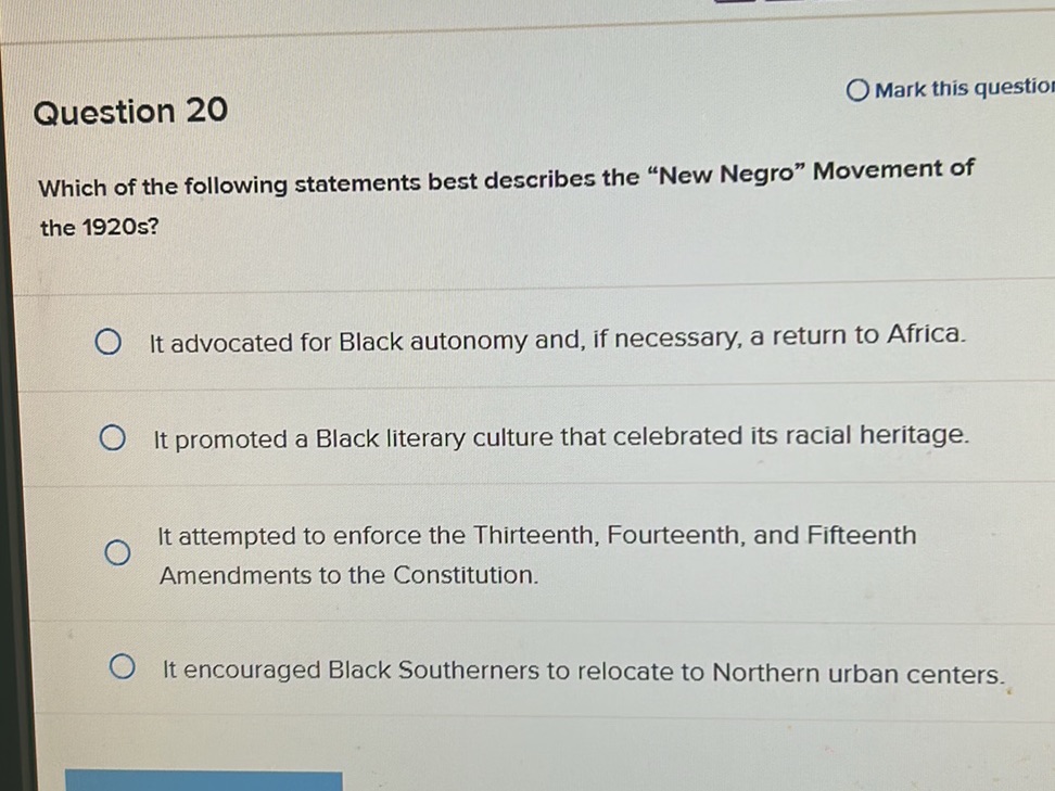 Question 20 Which of the following | StudyX