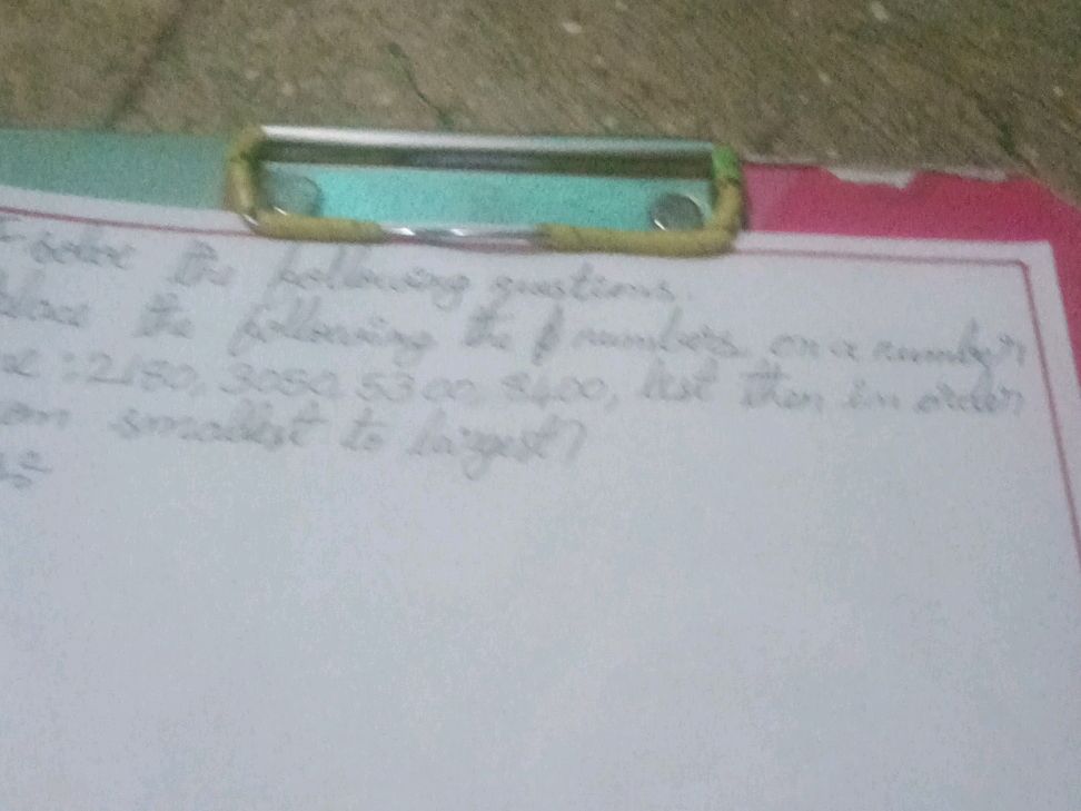 Solve the following questions. Place the | StudyX