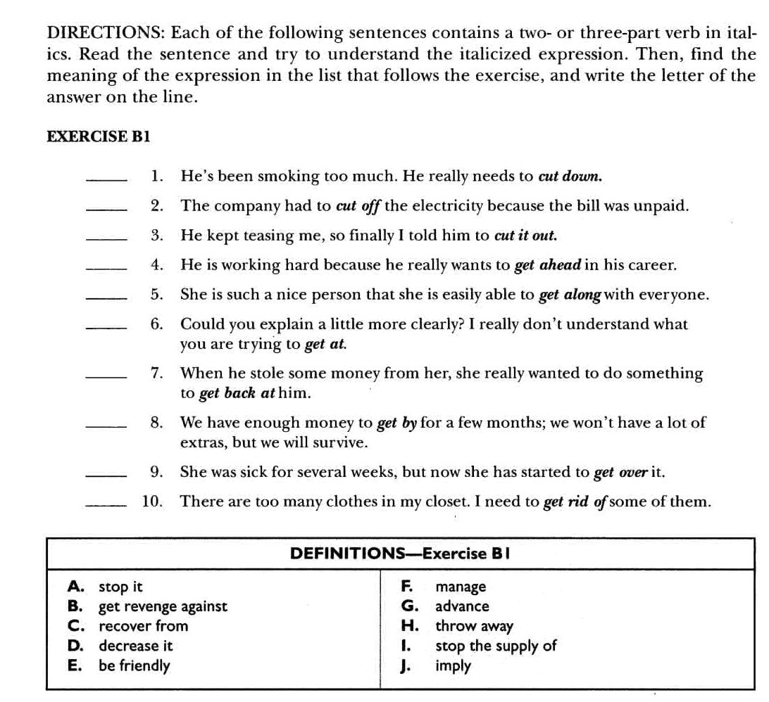 DIRECTIONS: Each of the following sentences