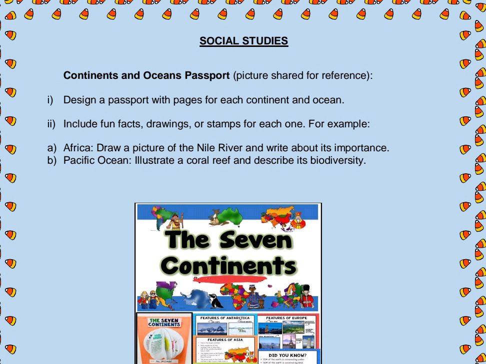 SOCIAL STUDIES Continents and Oceans | StudyX