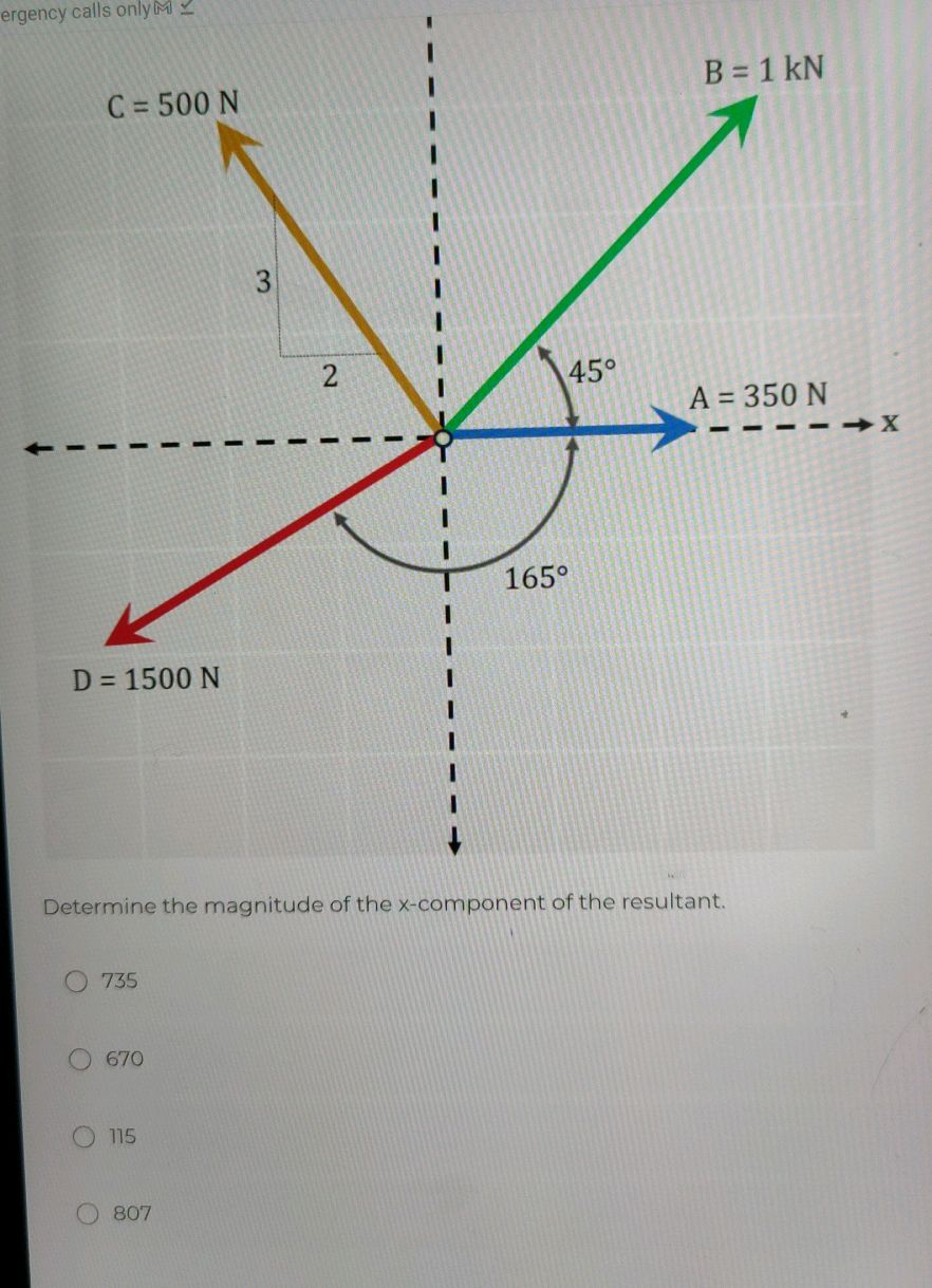 Determine the magnitude of the x-component | StudyX