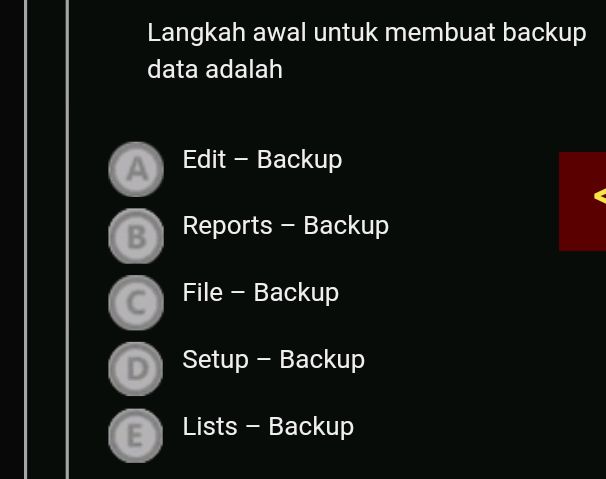 Langkah awal untuk membuat backup data | StudyX