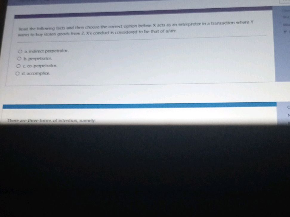 Read the following facts and then choose the | StudyX