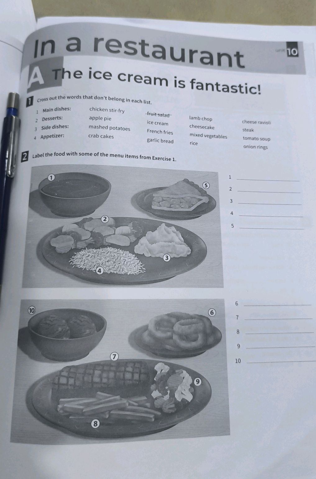 1 Cross out the words that don't belong in | StudyX