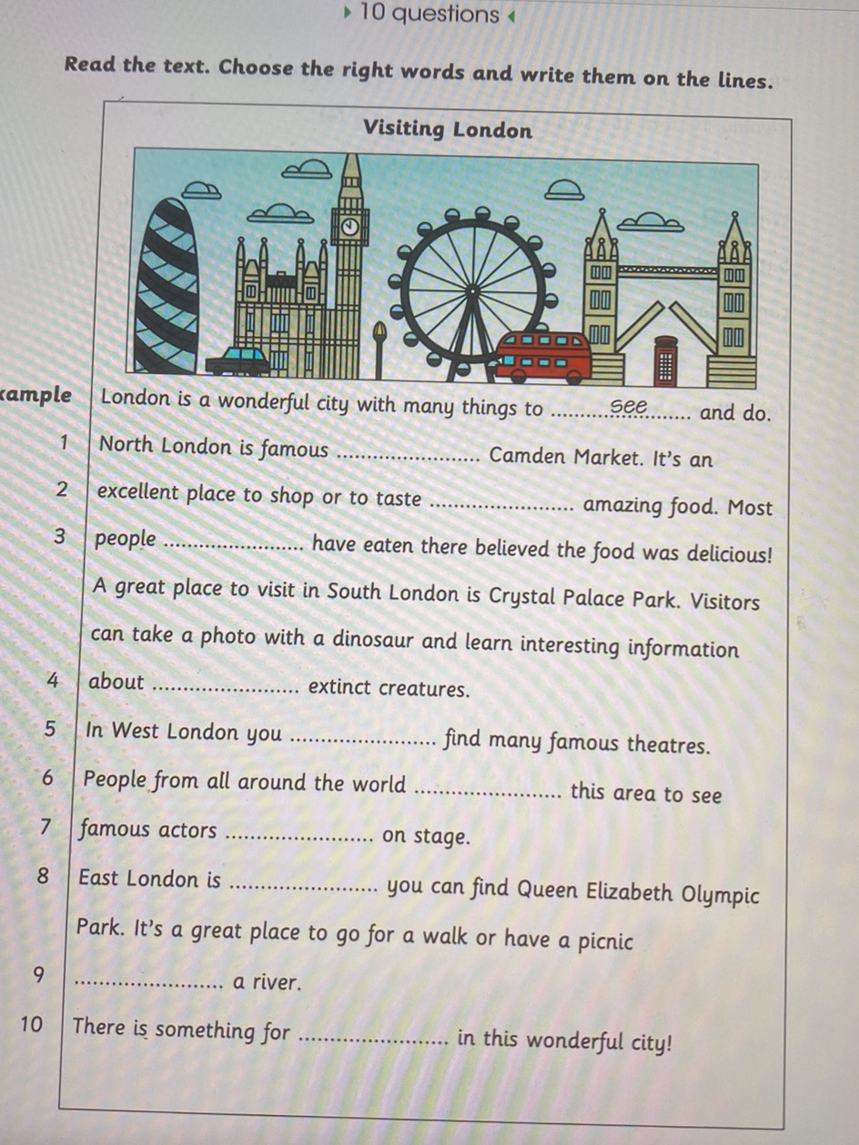 Read the text. Choose the right words and | StudyX