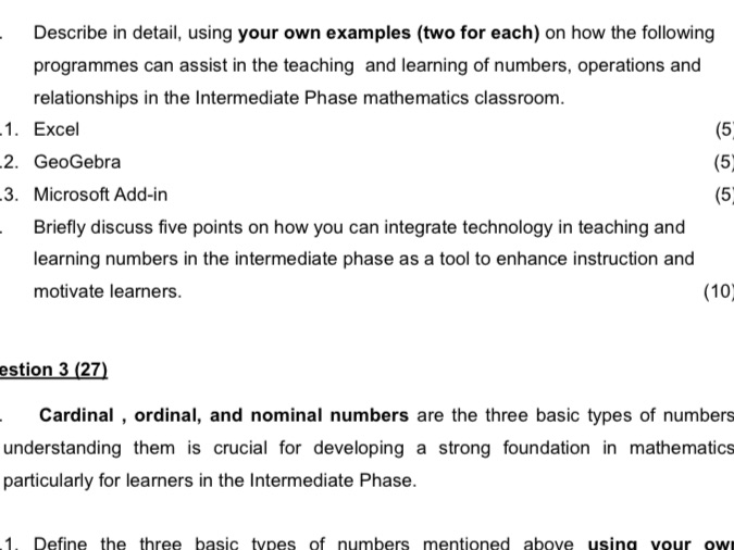 1. Describe in detail, using your own | StudyX