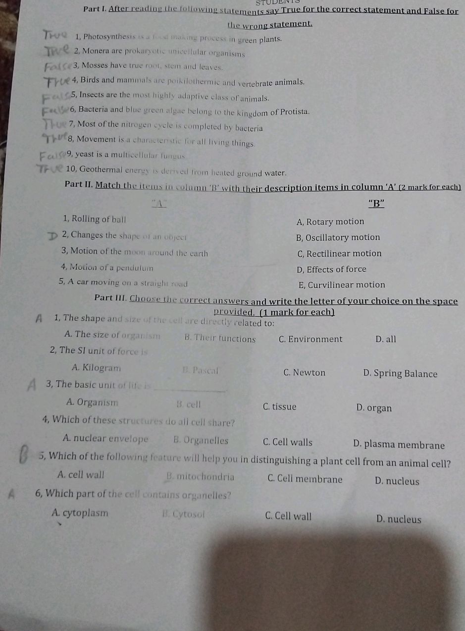 Part I. After reading the following | StudyX