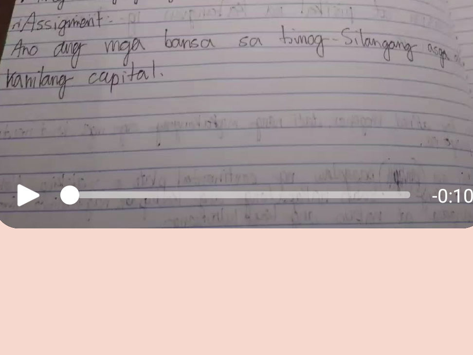 Assignment: Ano ang mga bansa kanilang | StudyX