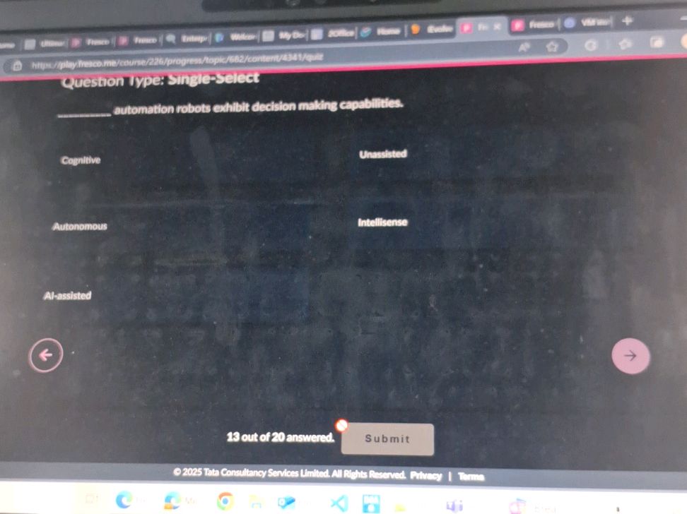 automation robots exhibit decision making | StudyX