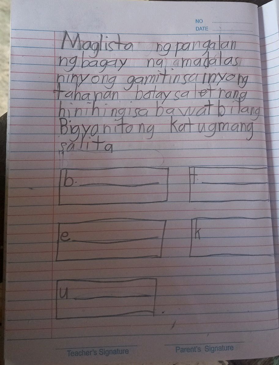 Maglista ng pangalan ng bagay na madalas