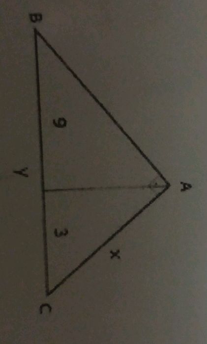 The image shows a triangle with a line | StudyX
