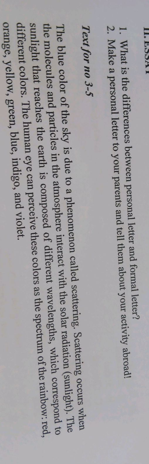 1. What is the differences between personal | StudyX