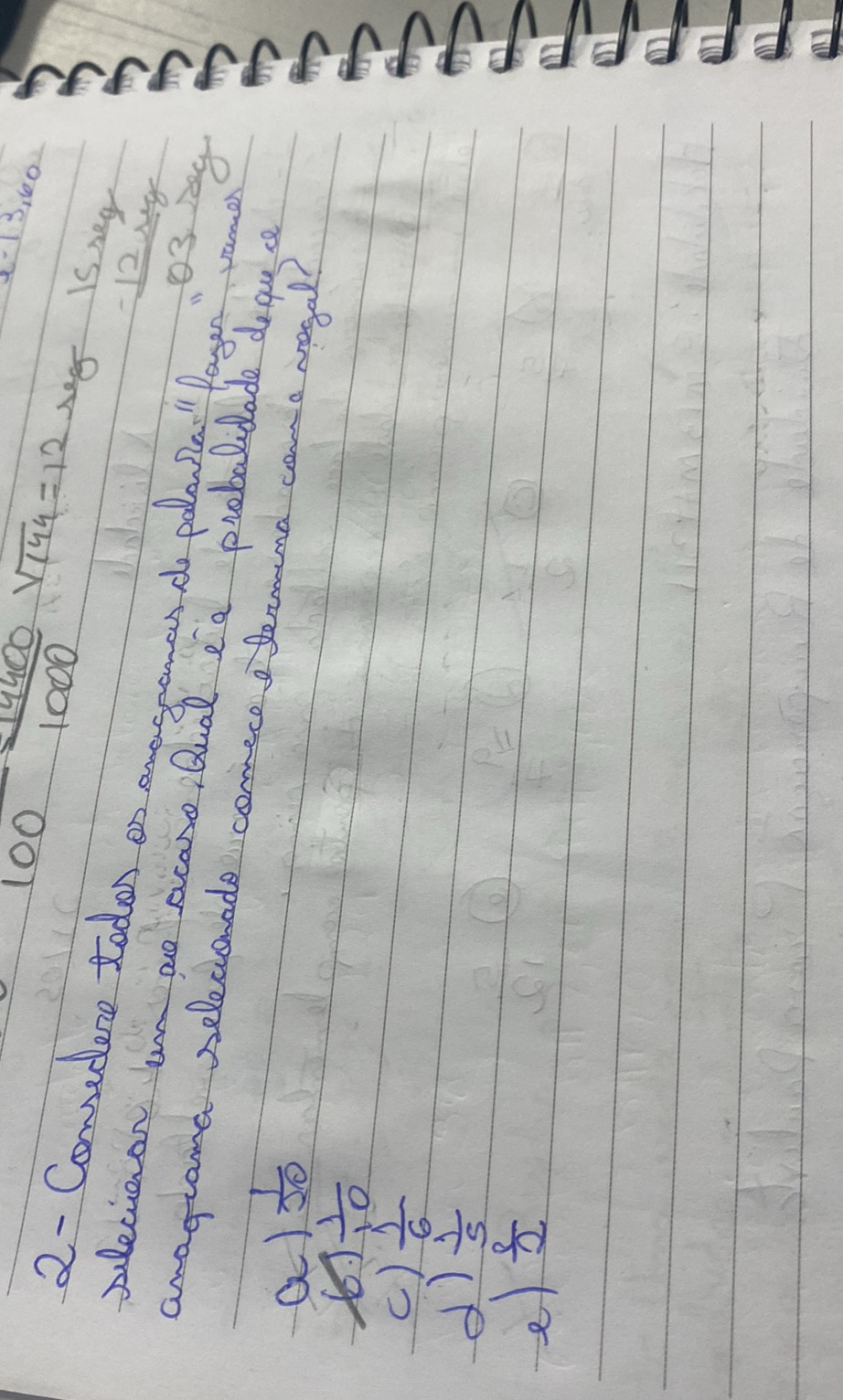 2- Considere todos os anagramas de palavra | StudyX