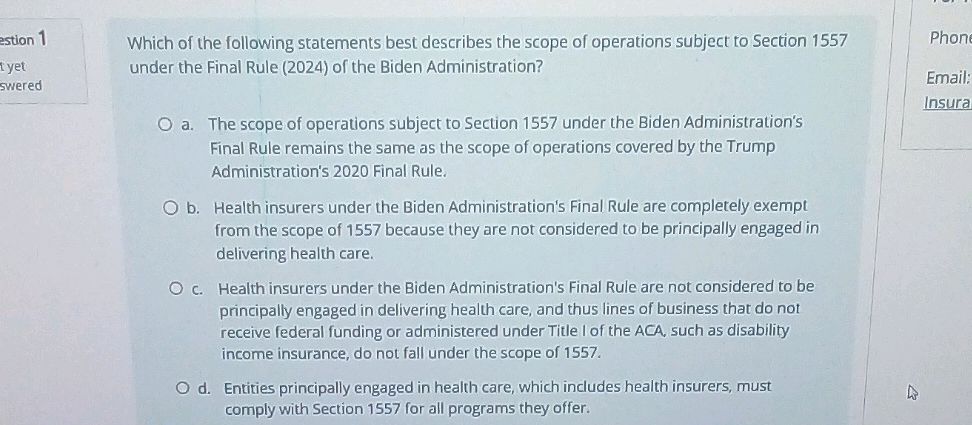 Which of the following statements best | StudyX