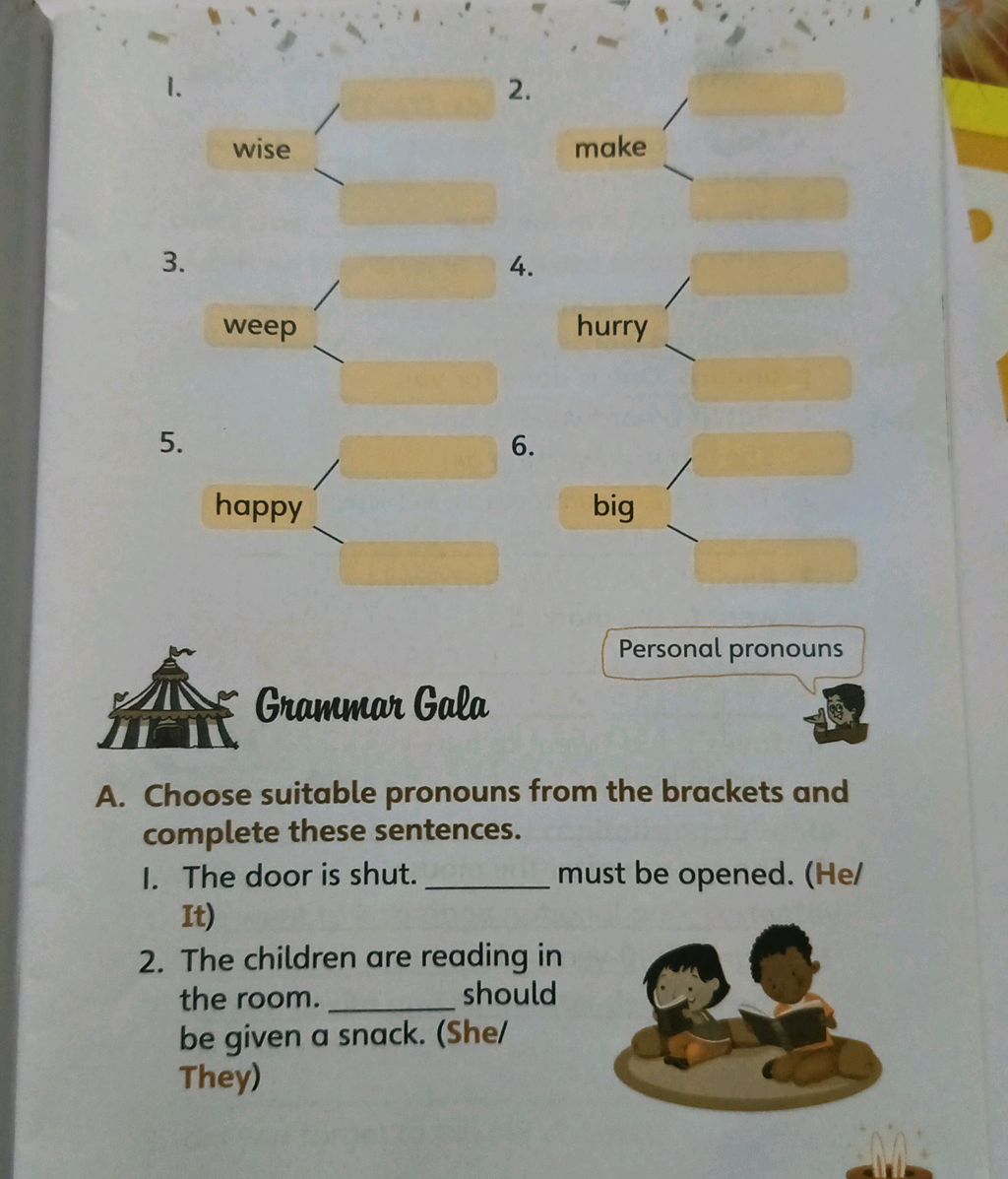 A. Choose suitable pronouns from the | StudyX