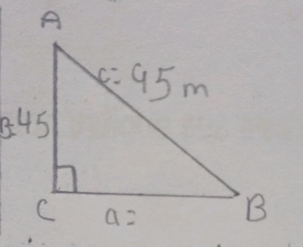 Given a right triangle with side lengths | StudyX