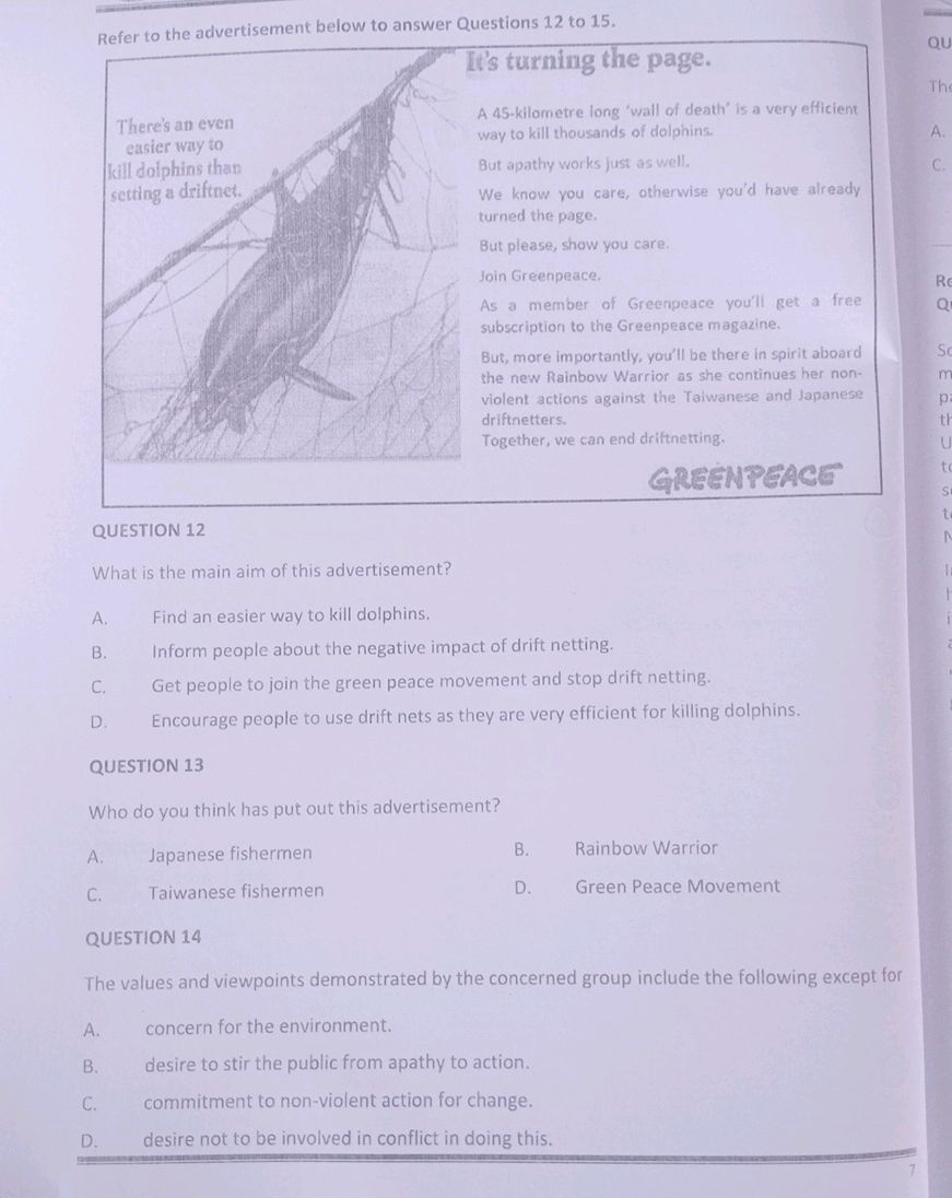 Refer to the advertisement below to answer | StudyX