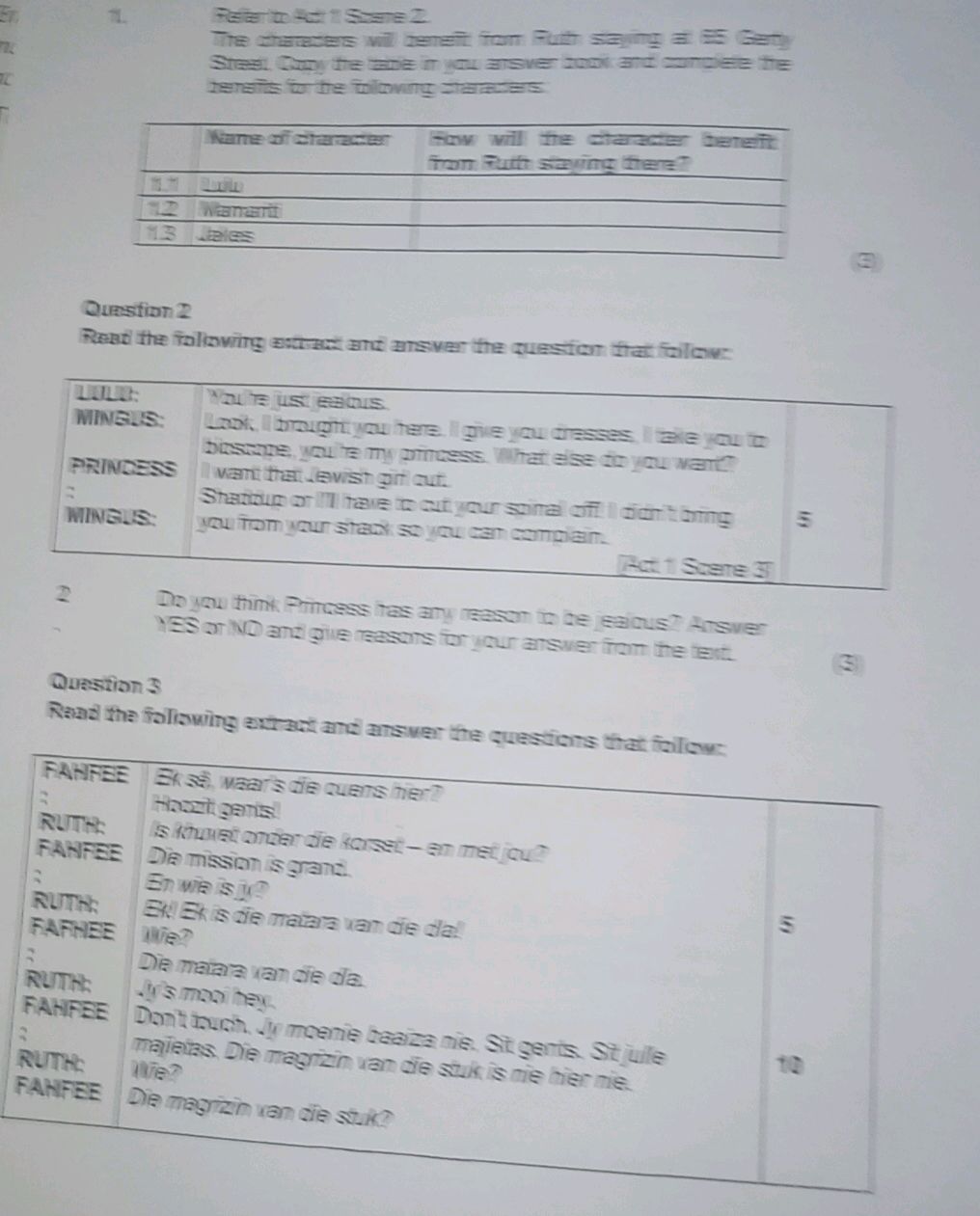 1. Refer to Act 1 Scene 2. The characters | StudyX