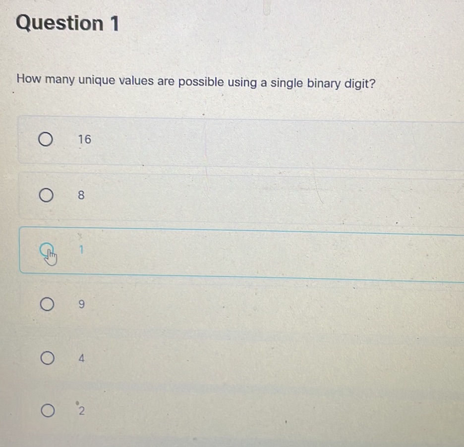 How many unique values are possible using a