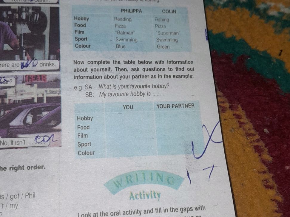 Now complete the table below with | StudyX
